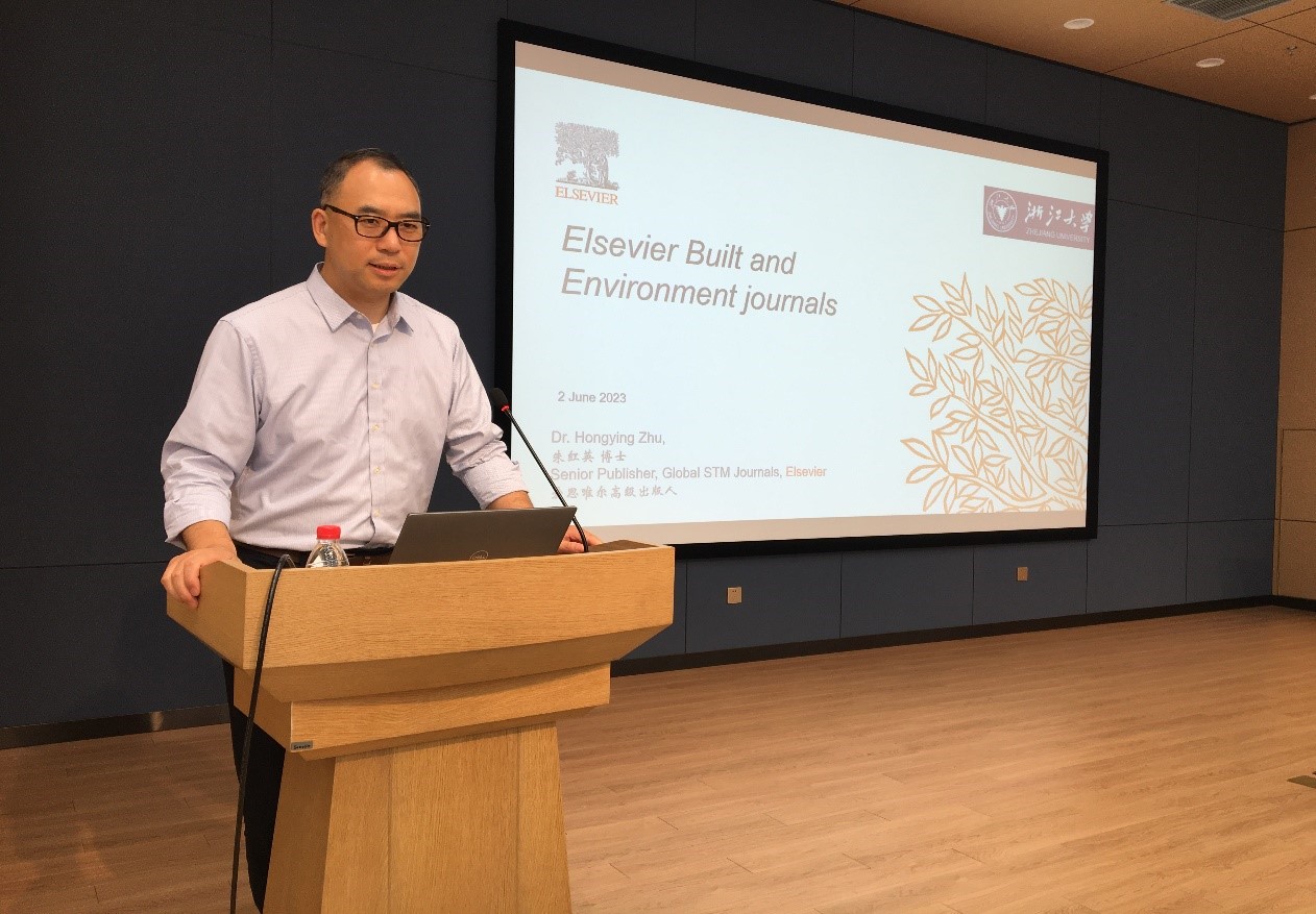 Elsevier国际期刊高级出版人朱红英博士应邀来我院访问交流